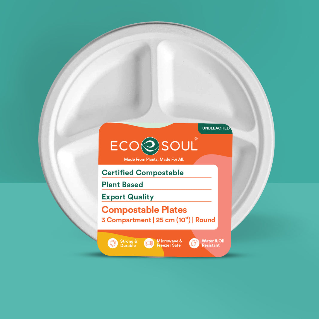 Buy Biodegradable Plates| Disposable Plates| EcoSoul – ECOSOUL HOME INDIA